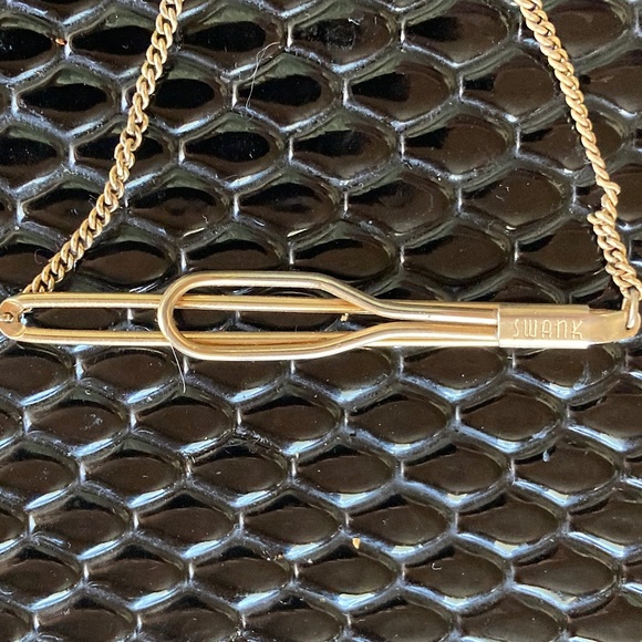 SWANK | Accessories | 93s Vintage Swank Tie Bar Wchain Horse And Lucky ...